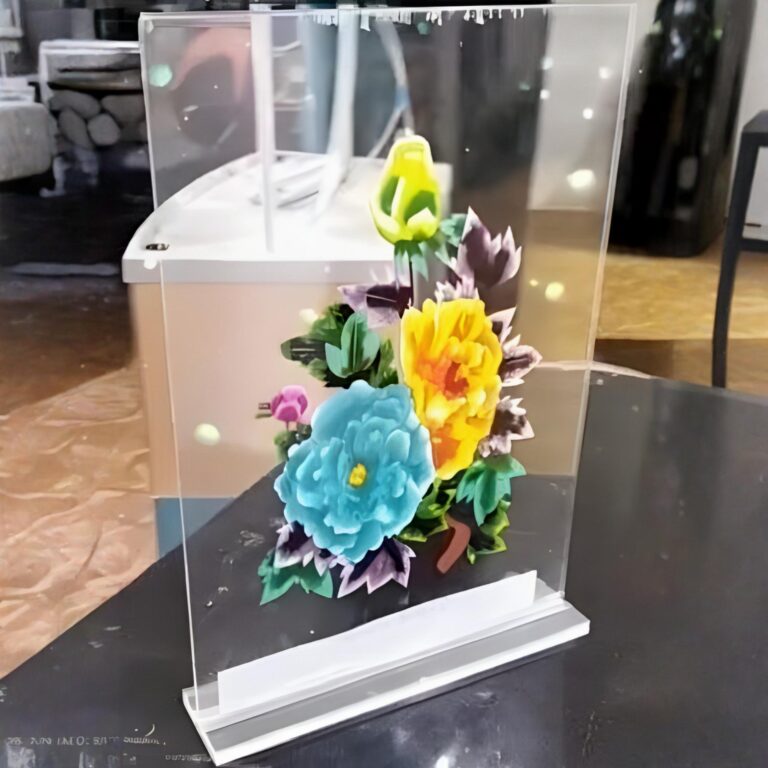 Soporte Acrílico Transparente A4 | Display de Mesa Vertical - Igenar